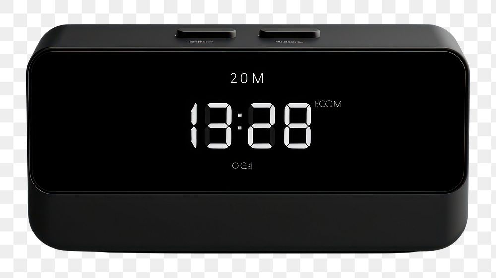 PNG Digital alarm clock electronics | Premium PNG - rawpixel