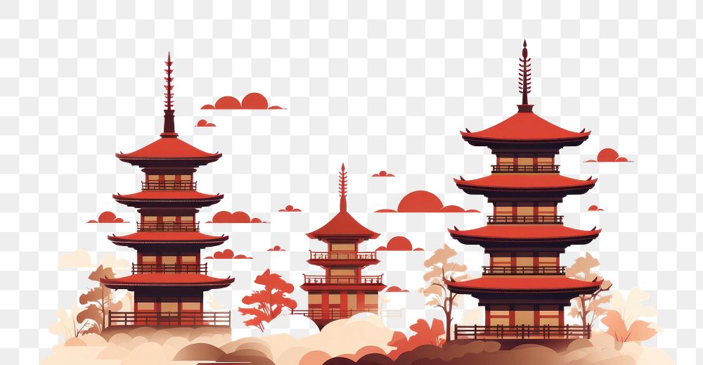 PNG Japanese temples architecture building | Free PNG - rawpixel