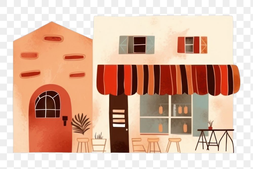 PNG Cafe architecture building drawing | Free PNG - rawpixel