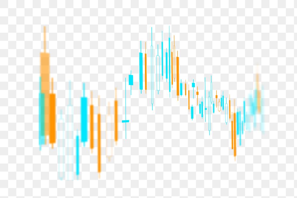 Finance candlestick chart png element, | Premium PNG - rawpixel