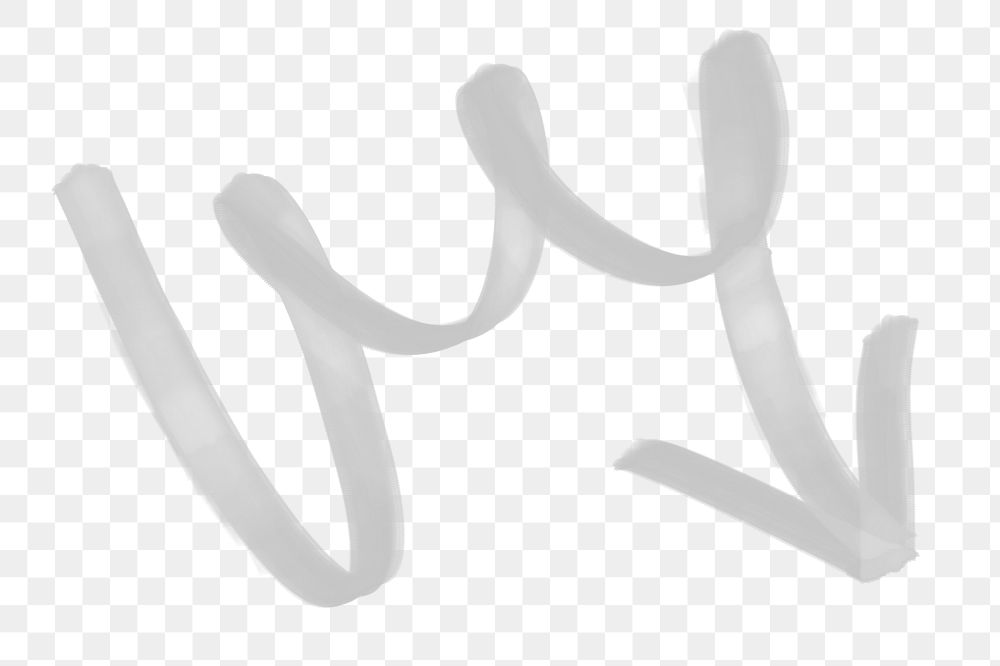 Gray arrow png doodle, transparent | Premium PNG - rawpixel