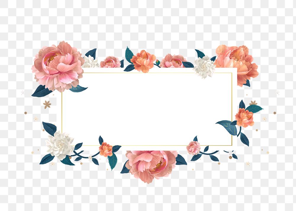 Rose png frame, transparent background | Premium PNG - rawpixel