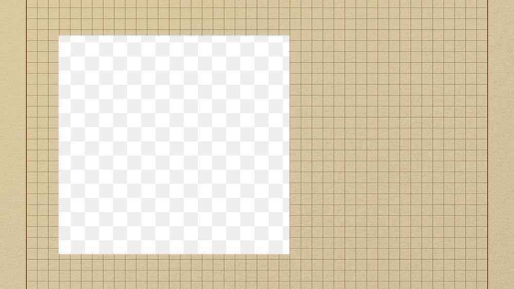 PNG beige grid frame, transparent | Premium PNG - rawpixel