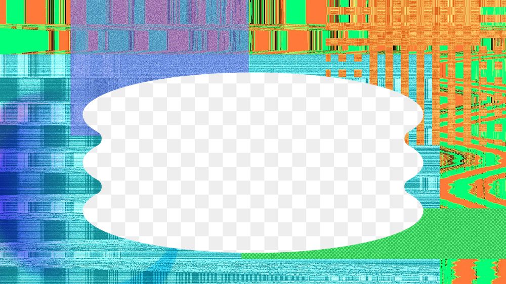 VHS glitch png abstract frame, | Premium PNG - rawpixel