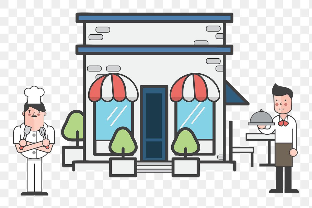 Restaurant png illustration, transparent background | Free PNG - rawpixel