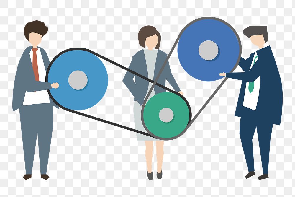 Business teamwork png illustration, transparent | Premium PNG - rawpixel
