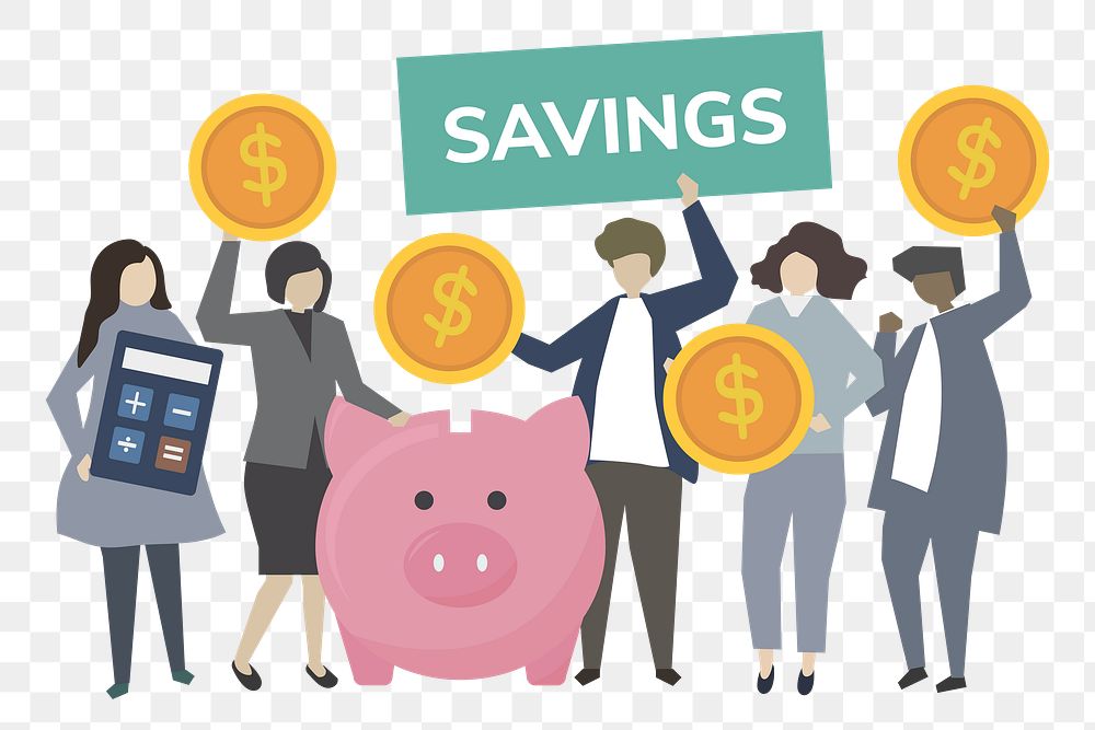 Savings png illustration, transparent background | Free PNG - rawpixel
