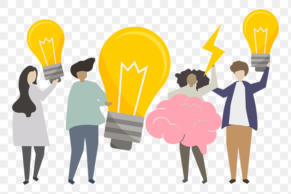 Creative idea png illustration, transparent | Premium PNG - rawpixel