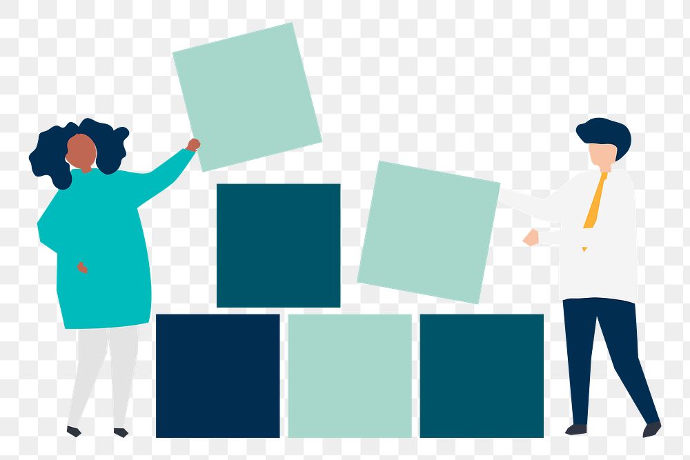 Teamwork png illustration, transparent background | Premium PNG - rawpixel