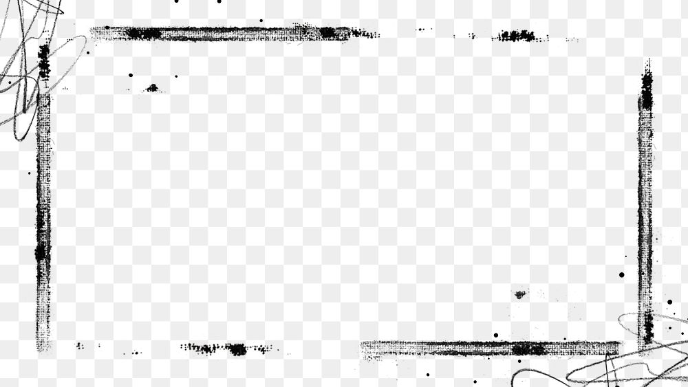 Black ink frame png, transparent | Premium PNG - rawpixel