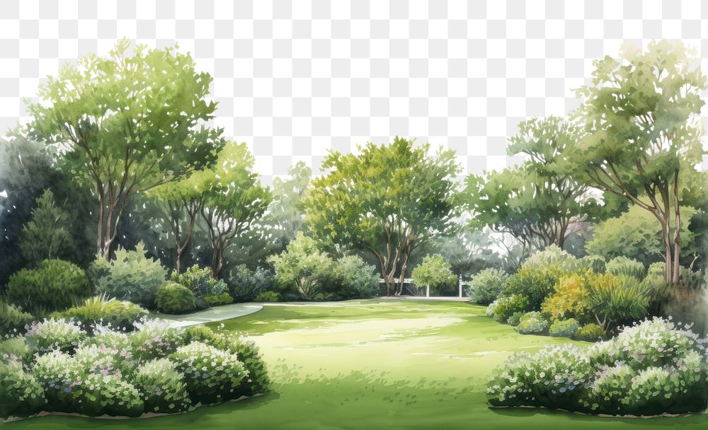 PNG Garden lawn landscape outdoors. | Premium PNG - rawpixel