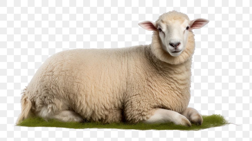PNG Sheep sit livestock animal | Free PNG - rawpixel