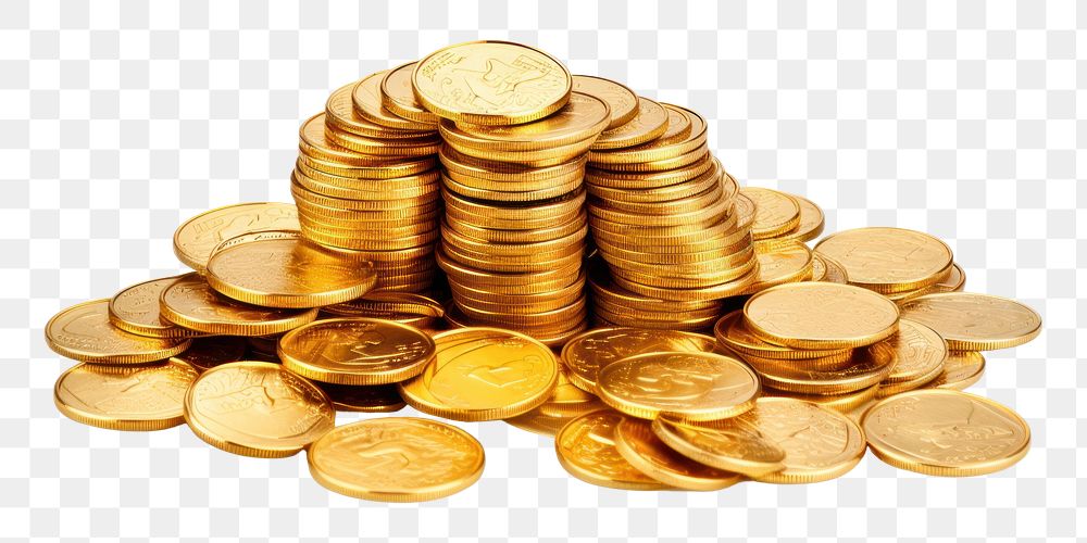 PNG Shiny golden coins money | Premium PNG - rawpixel