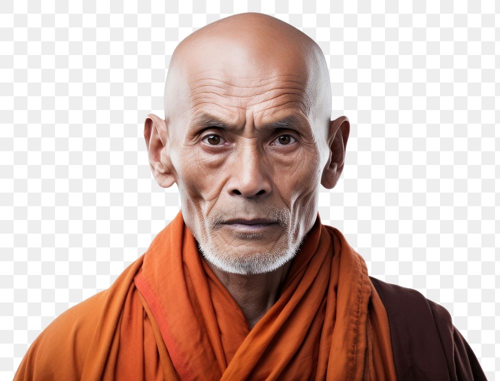 PNG Monk portrait adult photo. | Free PNG - rawpixel