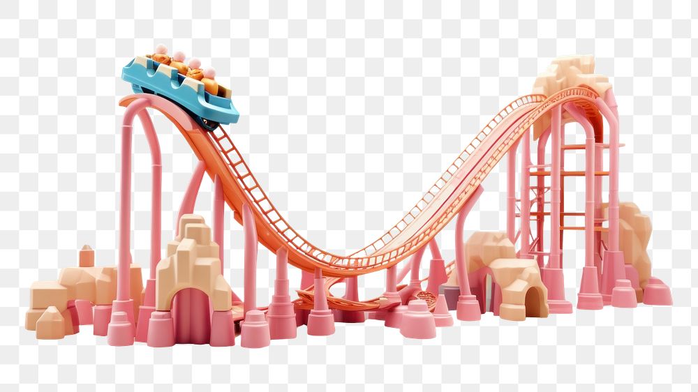 PNG Roller coaster fun architecture | Premium PNG - rawpixel