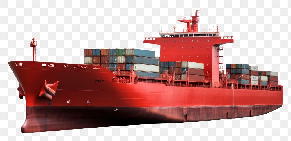 PNG Commercial container ship watercraft | Free PNG - rawpixel