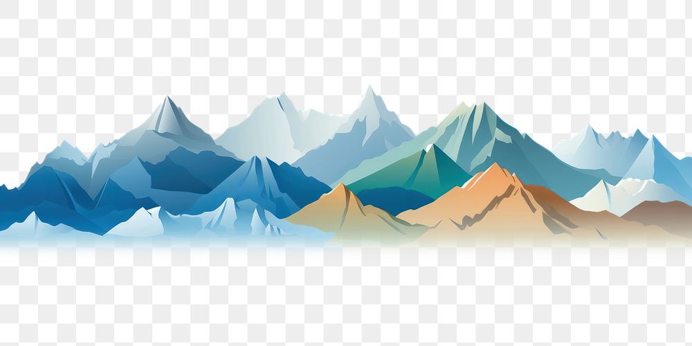PNG Mountain range landscape panoramic | Free PNG - rawpixel