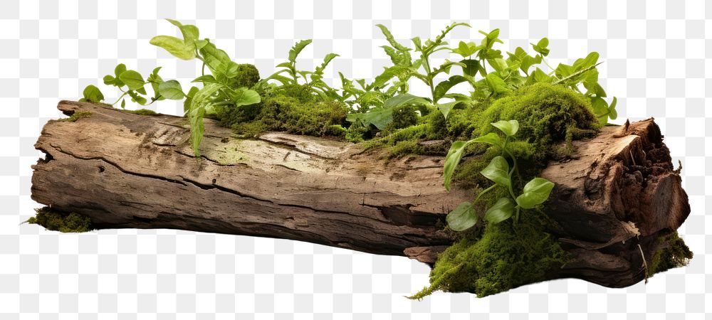 PNG Fallen log plant herbs | Premium PNG - rawpixel