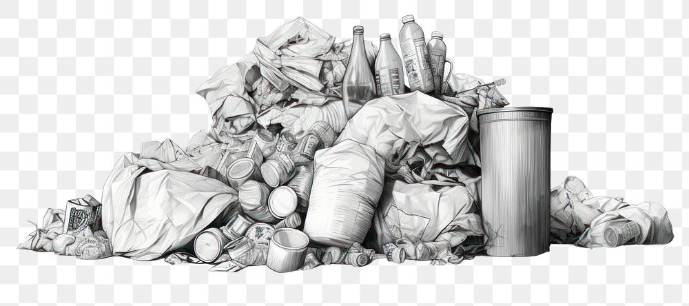 PNG Waste drawing sketch art. | Free PNG - rawpixel