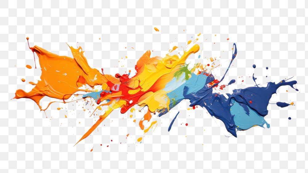 Colorful paint splash effect png, | Free PNG - rawpixel