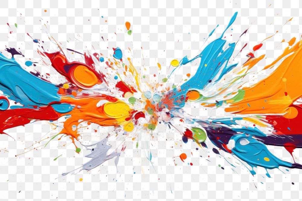 Colorful paint splash effect png, | Premium PNG - rawpixel