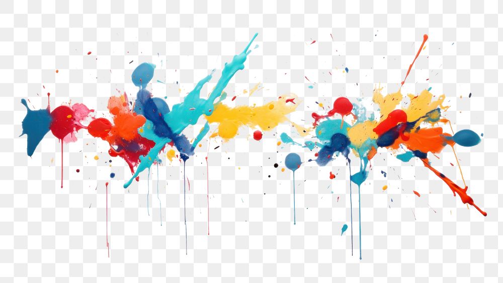 Colorful paint splash effect png, | Premium PNG - rawpixel