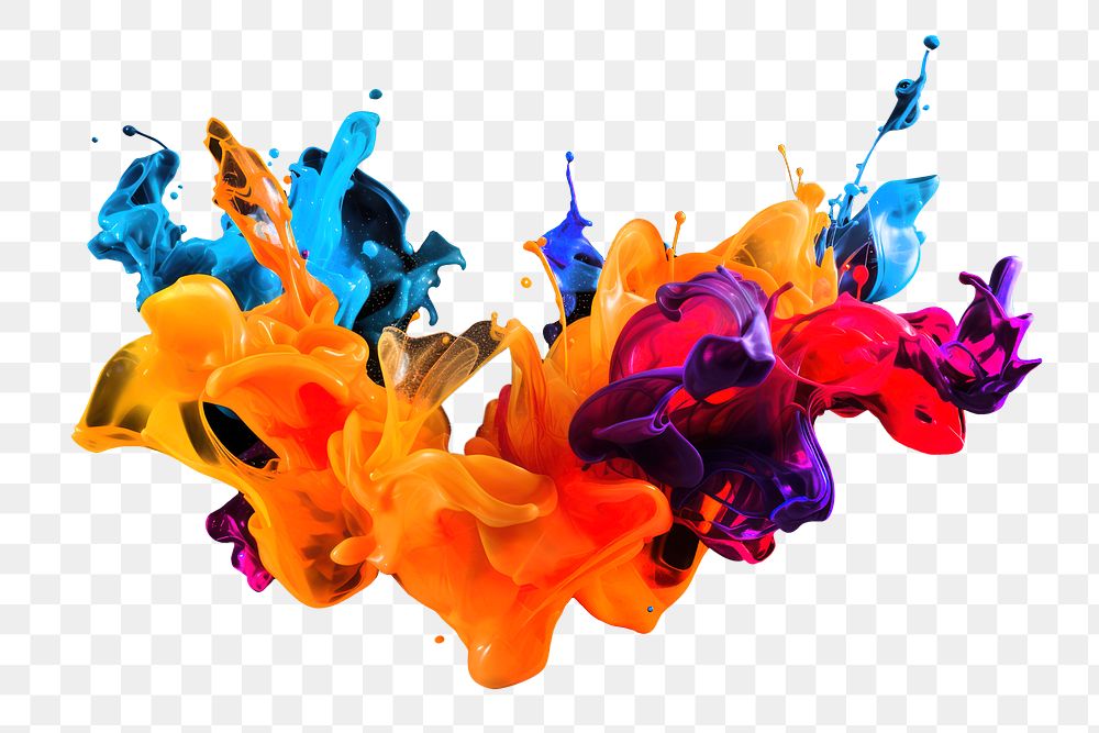 Colorful paint texture png, transparent | Free PNG - rawpixel