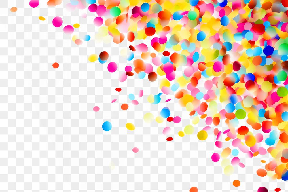Colorful confetti effect png, transparent | Premium PNG - rawpixel