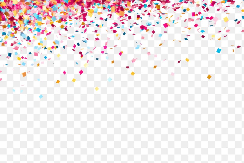 Colorful confetti effect png, transparent | Premium PNG - rawpixel