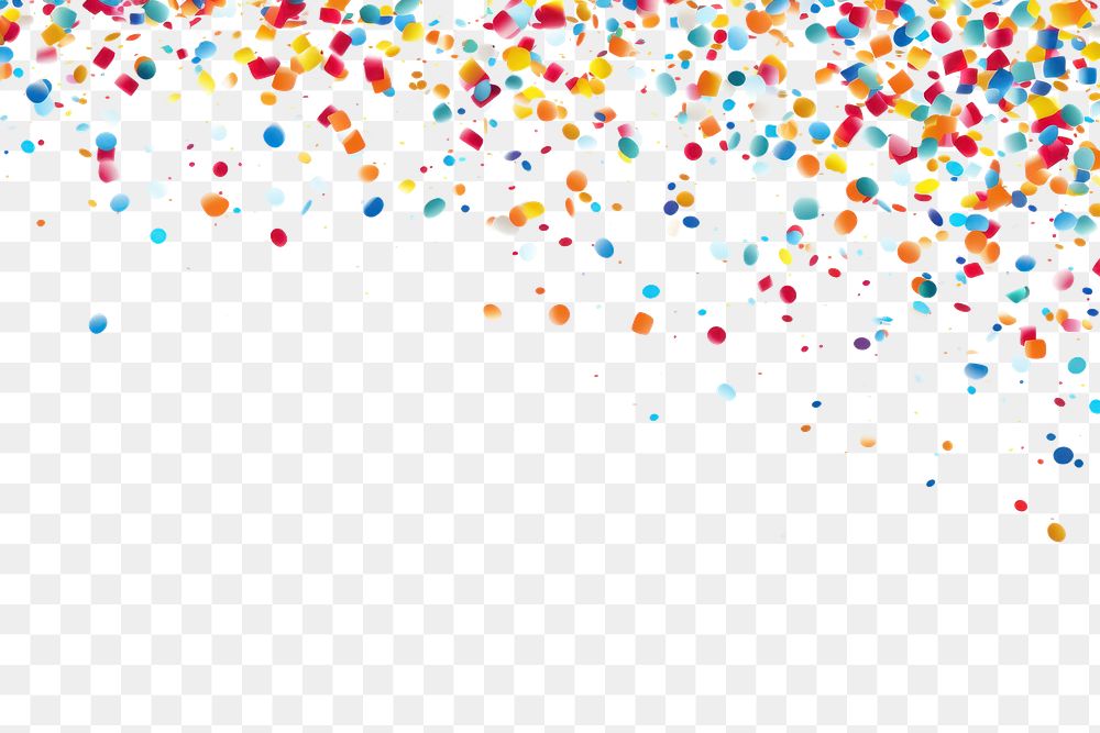 Colorful confetti effect png, transparent | Premium PNG - rawpixel