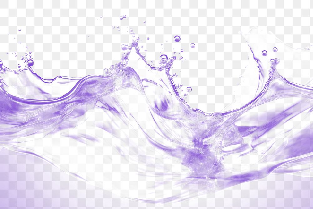 Purple water effect png, transparent | Premium PNG - rawpixel