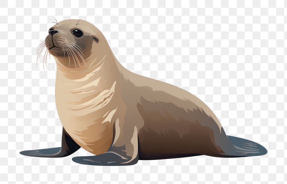 PNG Seal sitting animal mammal. | Free PNG - rawpixel