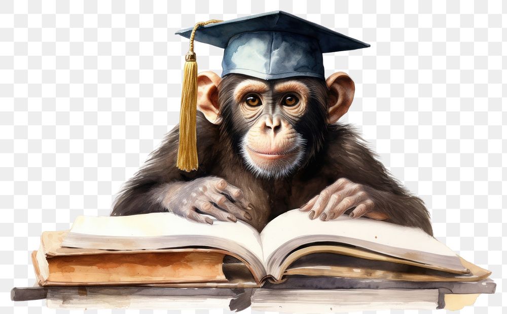PNG Monkey student animal ape | Premium PNG - rawpixel