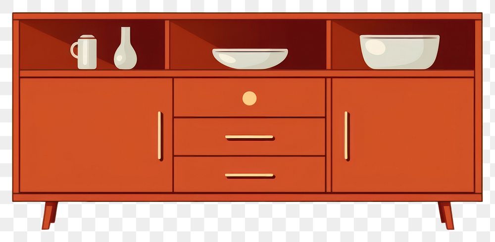 PNG Sideboard furniture cabinet drawer. | Premium PNG - rawpixel