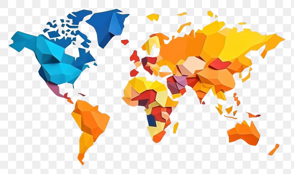 PNG World map Paper world | Free PNG - rawpixel