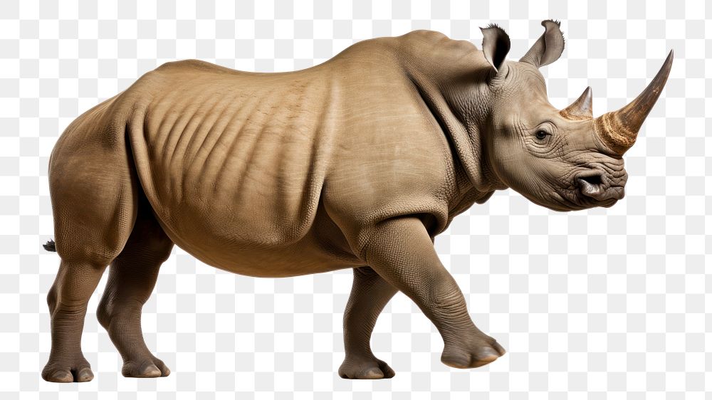 PNG Black rhino wildlife animal | Free PNG - rawpixel