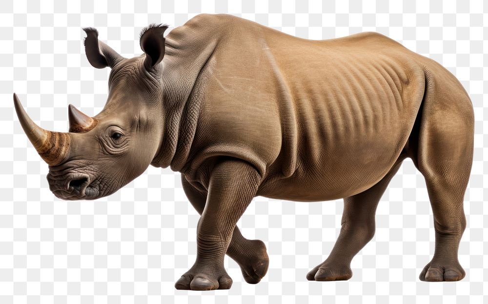 PNG Black rhino wildlife animal | Free PNG - rawpixel
