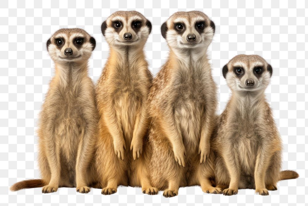 PNG Meerkat family wildlife animal | Premium PNG - rawpixel