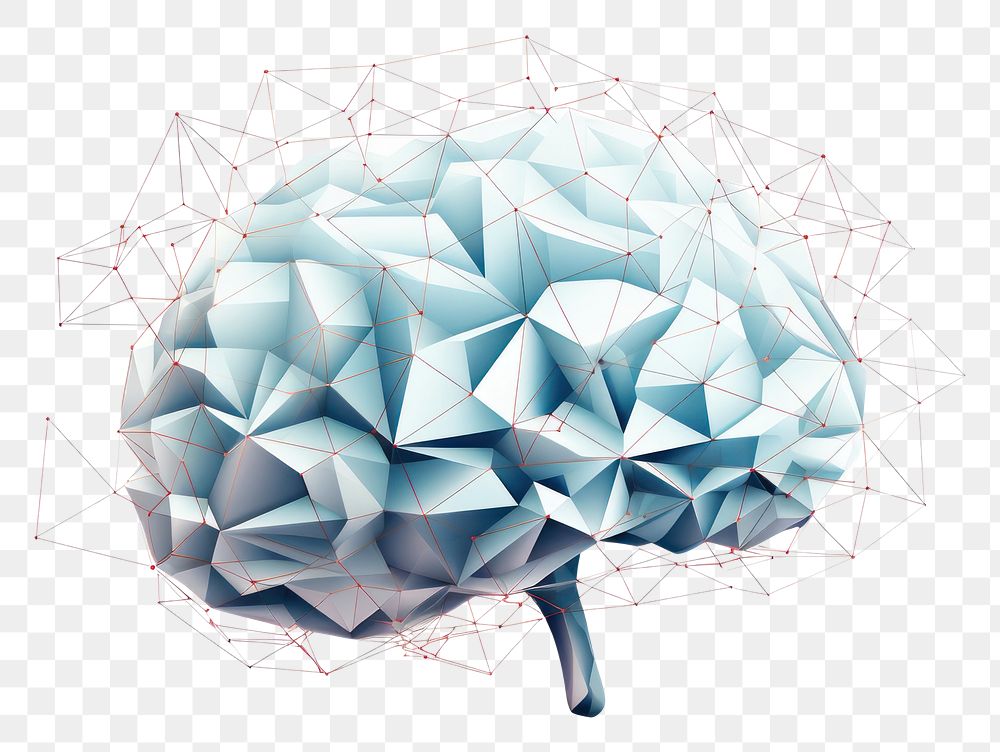 PNG Brain origami sphere | Premium PNG - rawpixel
