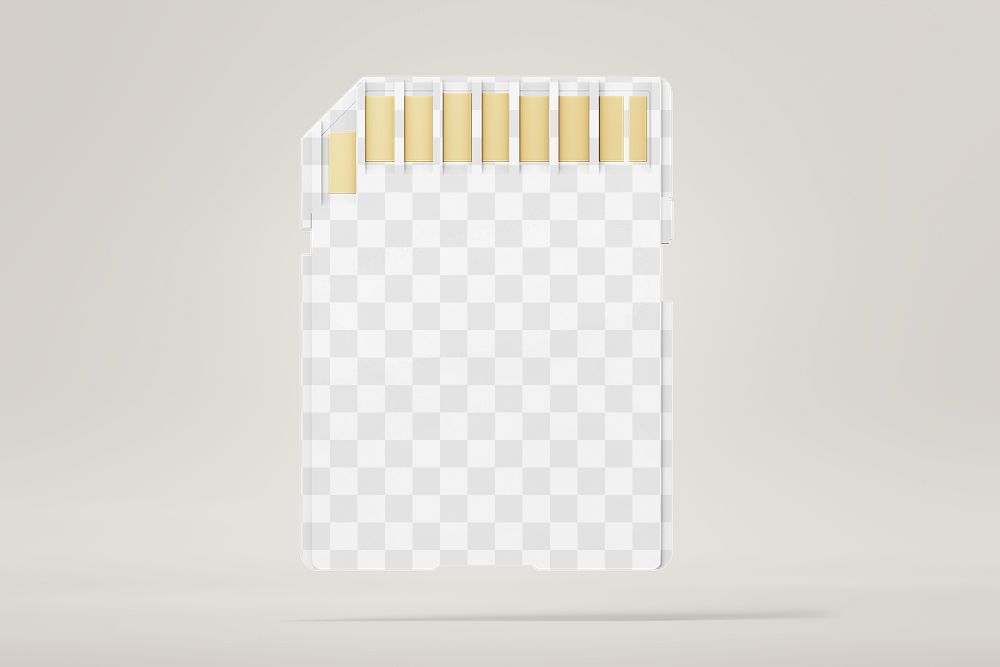 Memory card png mockup, transparent | Premium PNG - rawpixel