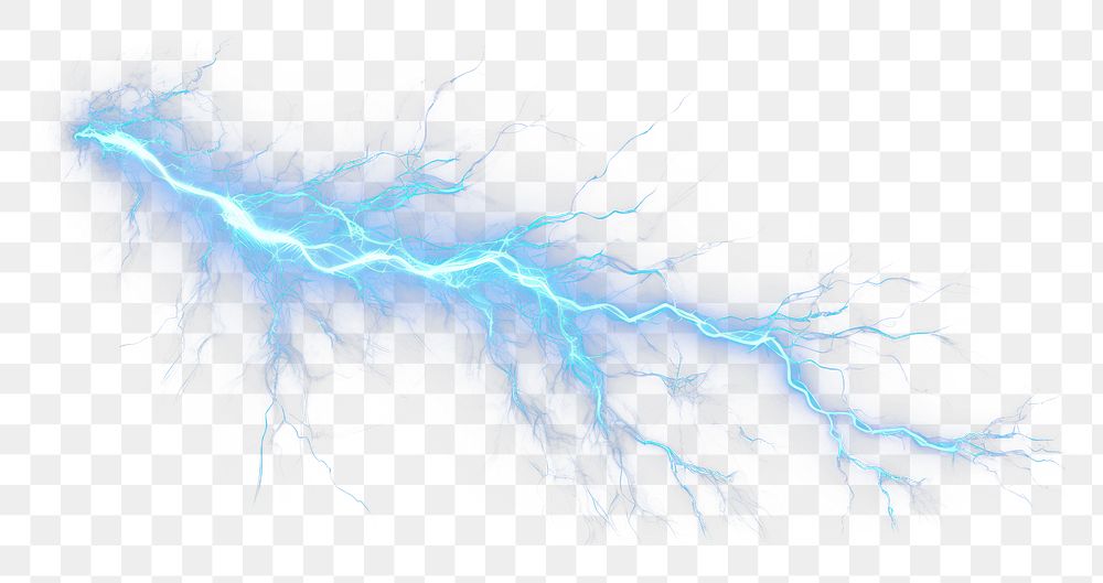 PNG Blue lightning effect, transparent | Premium PNG - rawpixel