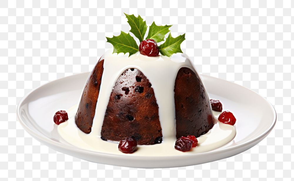 PNG Christmas pudding chocolate dessert | Free PNG - rawpixel