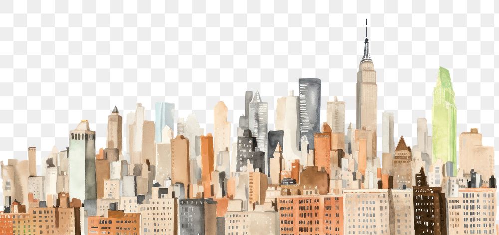 PNG New york cityscape border. | Premium PNG - rawpixel