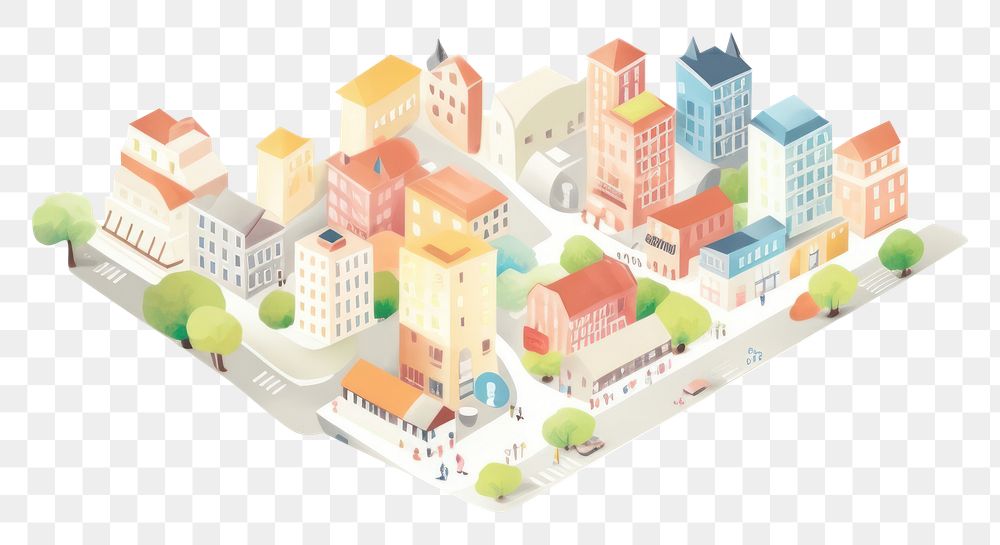 PNG City diagram illustration. | Free PNG - rawpixel