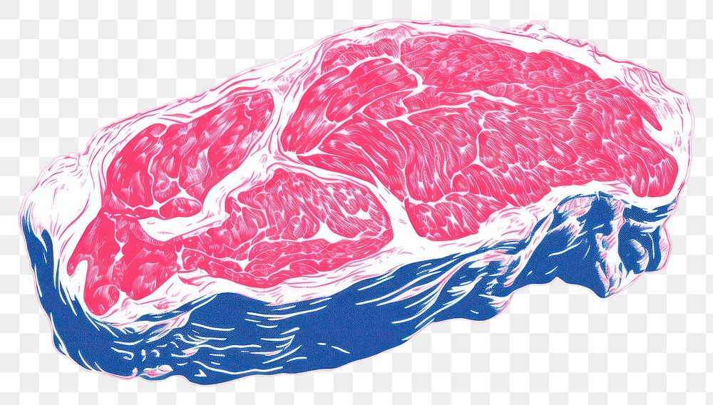 PNG Meat beef painting science. | Free PNG - rawpixel