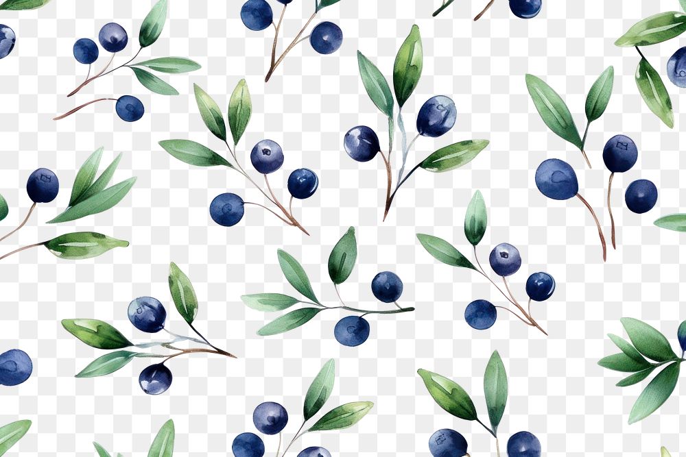 PNG Blueberry pattern plant food. | Free PNG - rawpixel