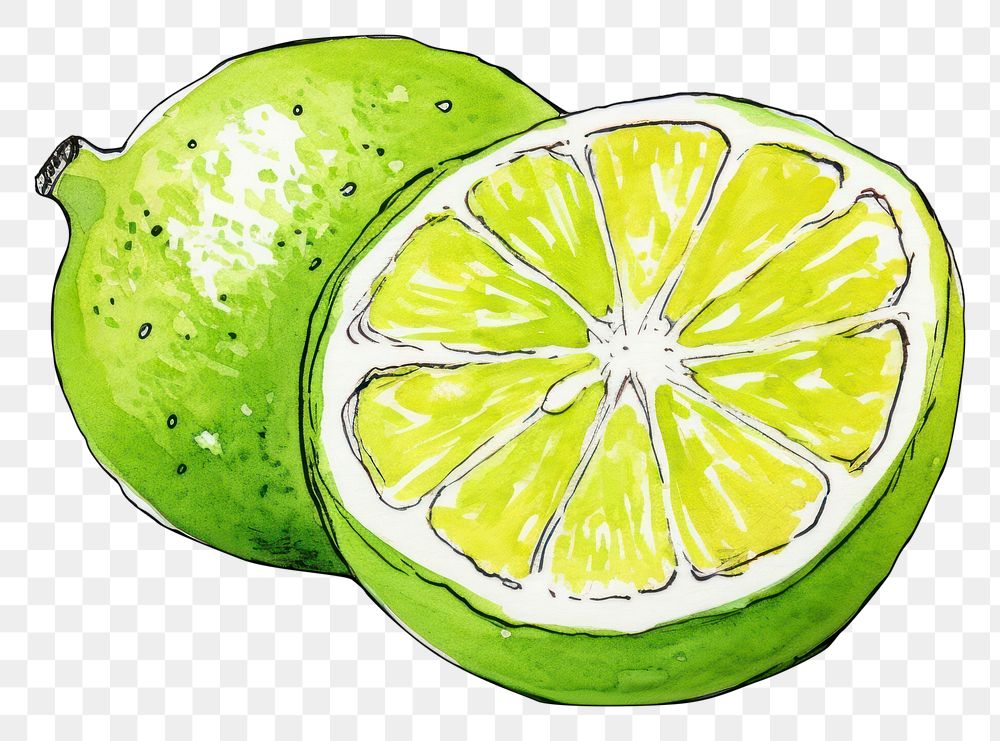 PNG Lime sketch fruit plant. | Free PNG - rawpixel