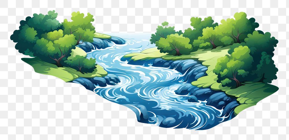 PNG River outdoors nature stream | Premium PNG - rawpixel