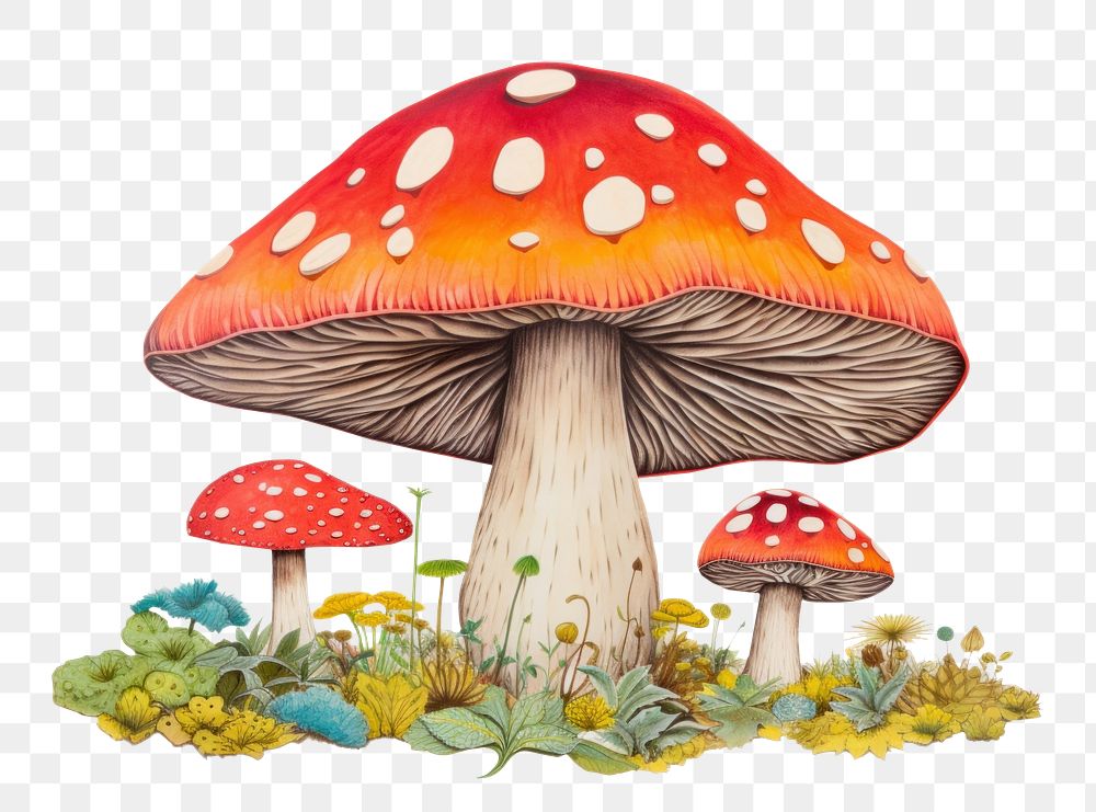 PNG Mushroom drawing agaric fungus. | Premium PNG - rawpixel