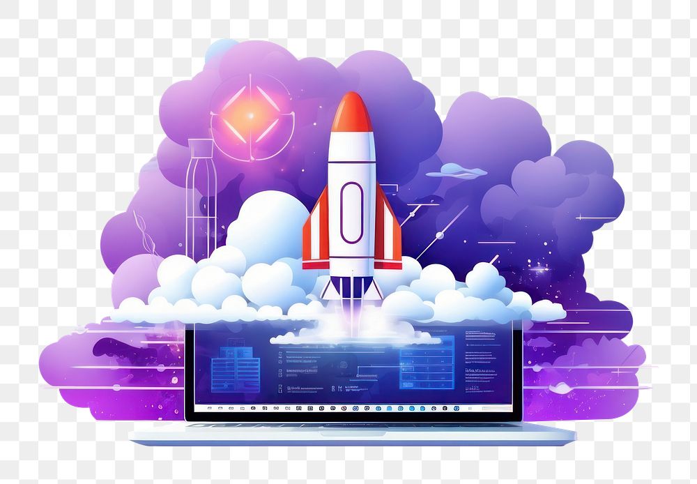 PNG Rocket computer laptop transportation. | Free PNG - rawpixel